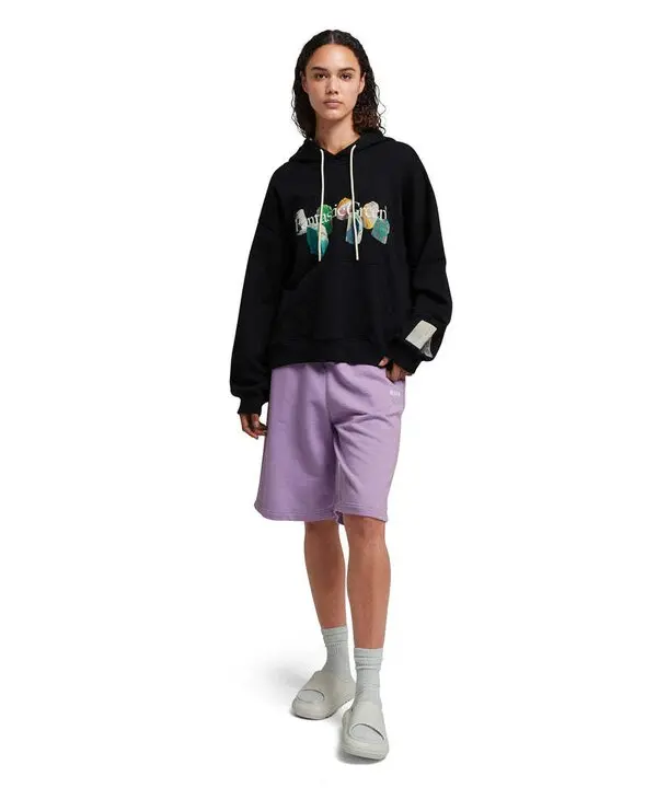 MSGM Slogan-print Organic-cotton Hoodie