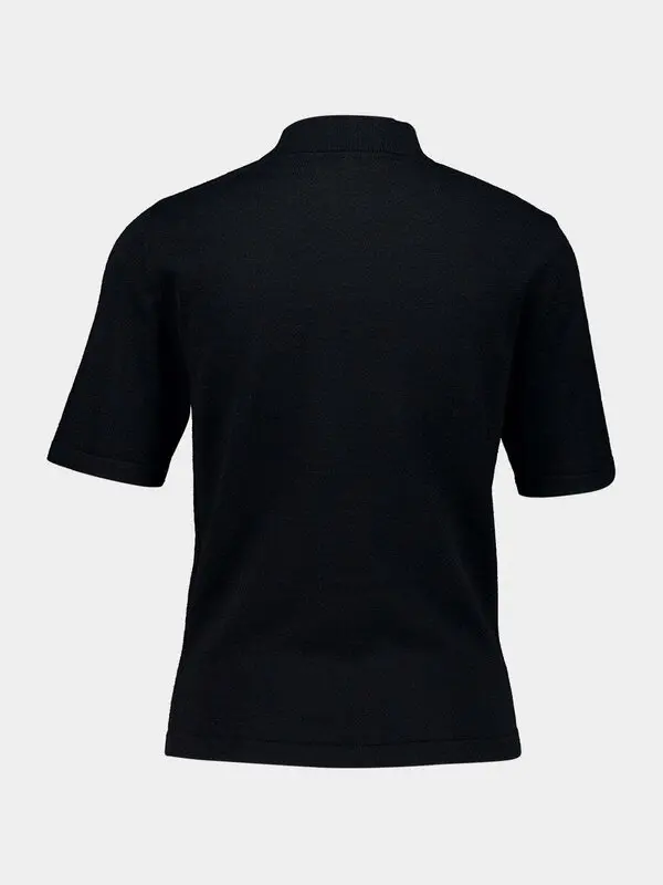 COURREGES Cut-out Merino Wool T-shirt