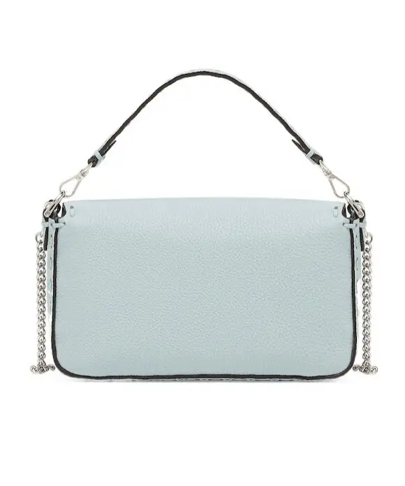 Fendi Baguette Mini Logo Plaque Tote Bag