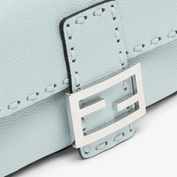 Fendi Baguette Mini Logo Plaque Tote Bag