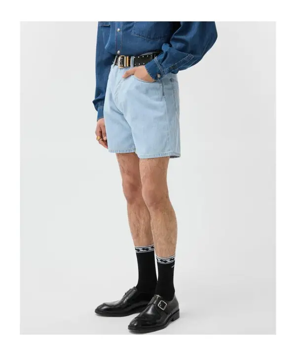 Versace Chambray Denim Shorts