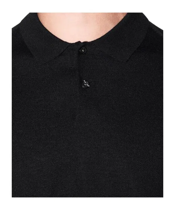 Armani Exchange Long-sleeve Knitted Polo Shirt