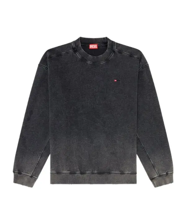 DIESEL® Cotton Sweatshirt With Faded Effect