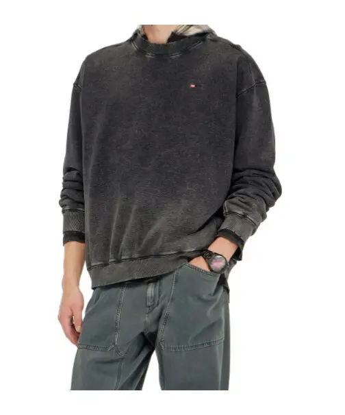 DIESEL® Cotton Sweatshirt With Faded Effect