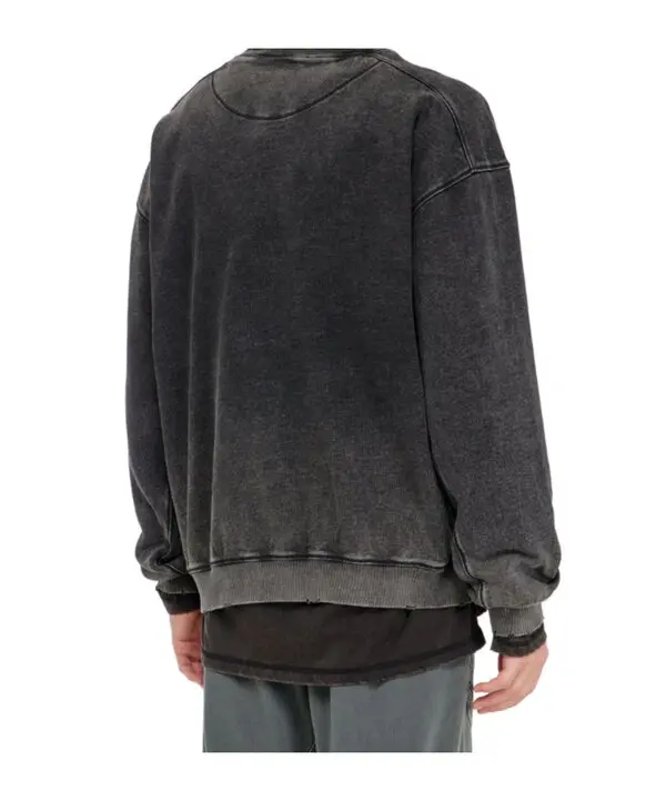 DIESEL® Cotton Sweatshirt With Faded Effect