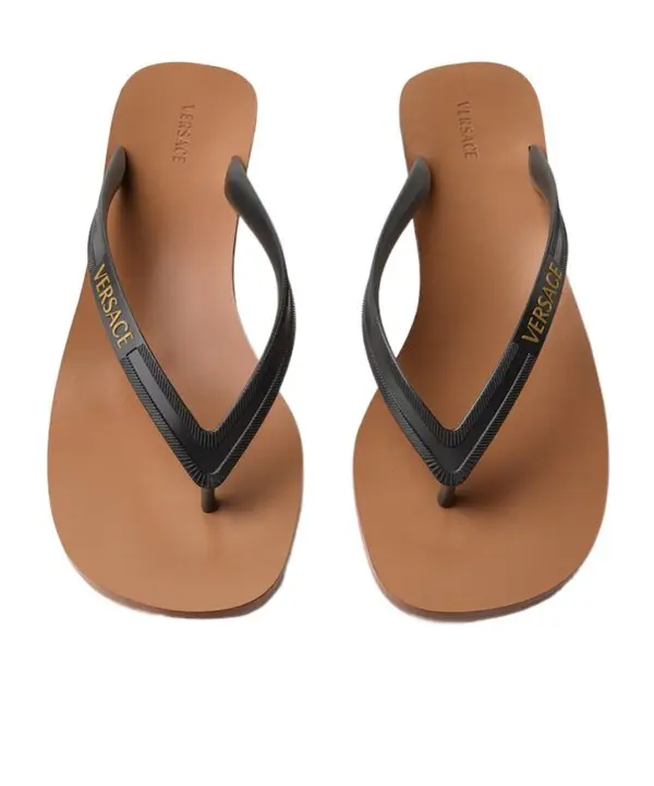 Versace Sophie Rubber Thong Sandals 40mm