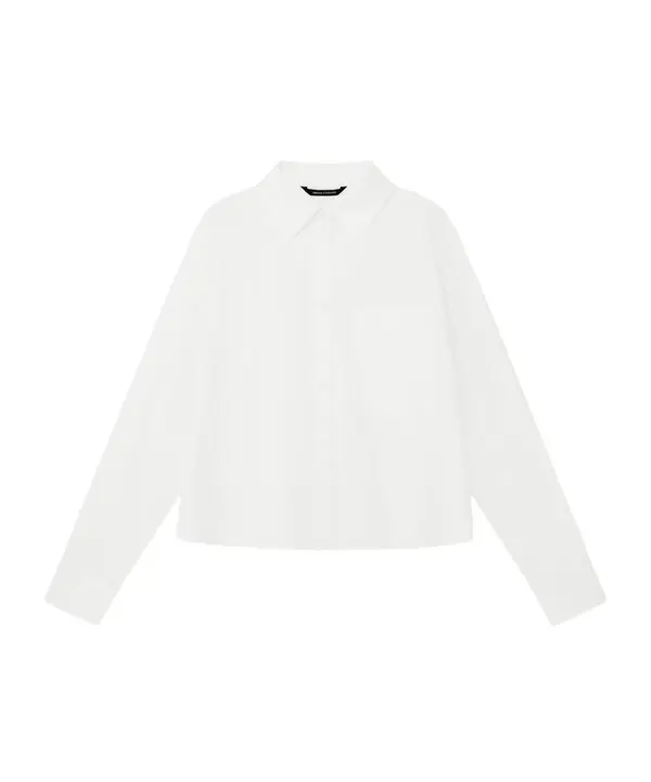 Armani Exchange Regular Fit Shirt In Cotton Jacquard - White