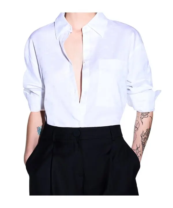 Armani Exchange Regular Fit Shirt In Cotton Jacquard