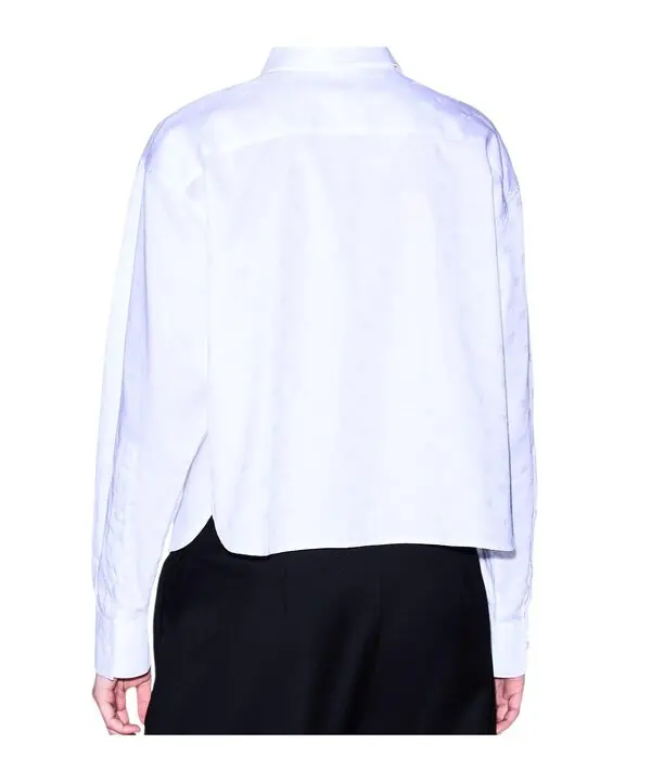 Armani Exchange Regular Fit Shirt In Cotton Jacquard