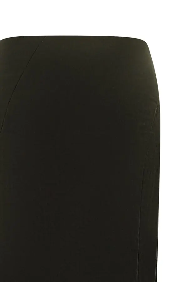JIL SANDER High-waist Velvet Maxi Skirt - Utility