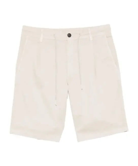 Eleventy Drawstring Pleated-front Shorts