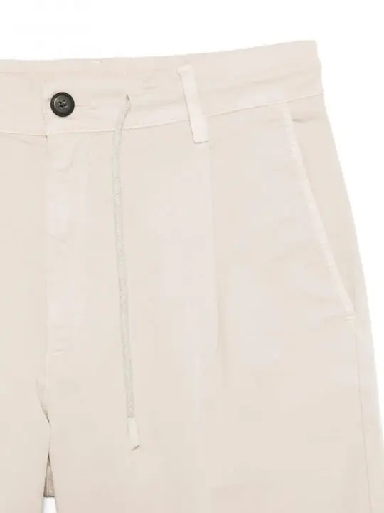 Eleventy Drawstring Pleated-front Shorts