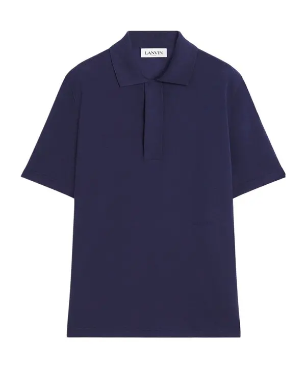 LANVIN Short-sleeve Cotton Polo Shirt