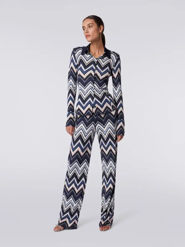 Missoni Zigzag Printed Long Sleeved Shirt