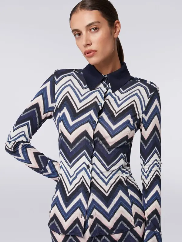 Missoni Zigzag Printed Long Sleeved Shirt