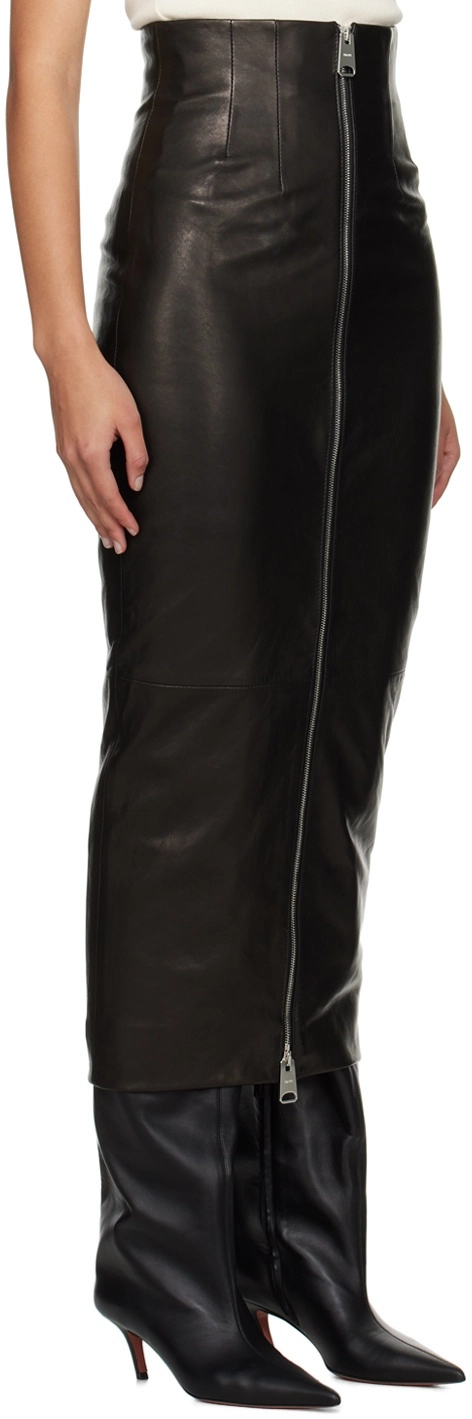Khaite Ruddy Zipped Midi Skirt