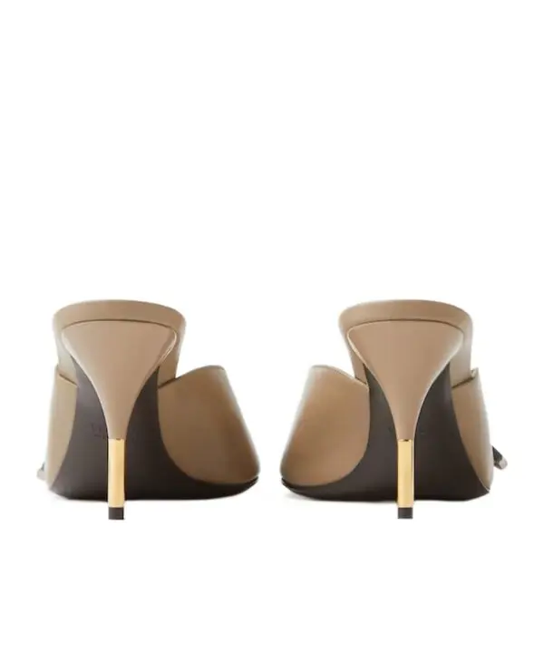 Versace Nyx Leather Mules 80mm