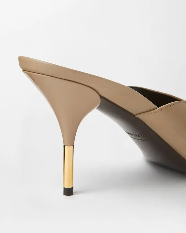 Versace Nyx Leather Mules 80mm