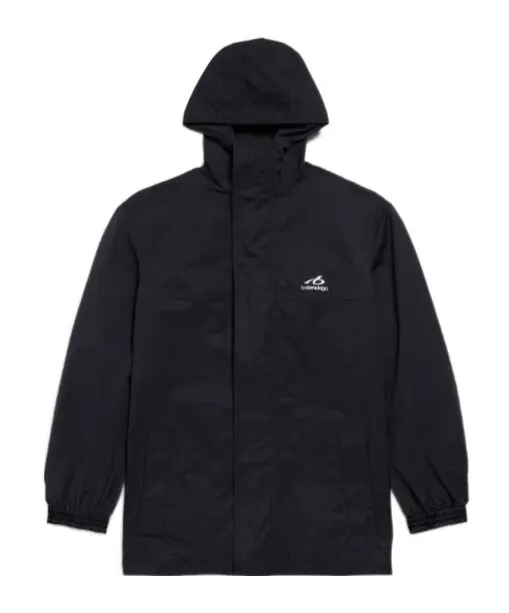 Balenciaga Hooded Logo-print Jacket