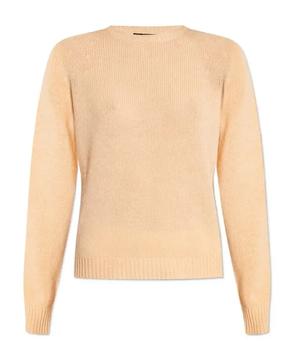 Fabiana Filippi Crewneck Knitted Jumper With Ribbed Trim