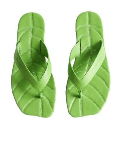 J.W.ANDERSON Leather Leaf Slides