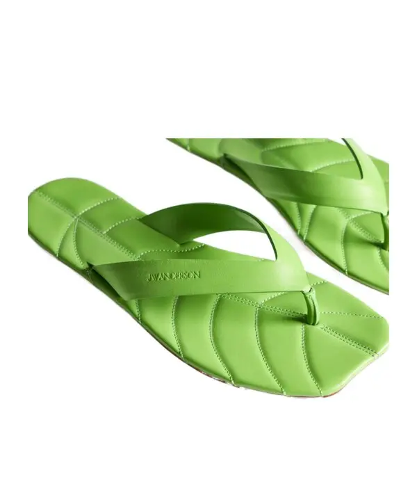 J.W.ANDERSON Leather Leaf Slides