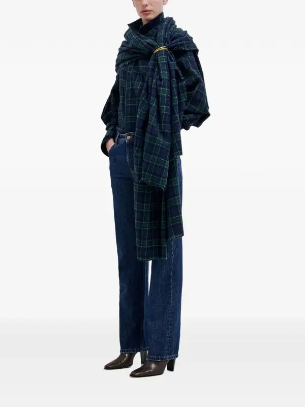 DARKPARK Check-pattern Shirt With Ring Detail