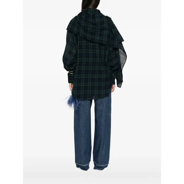 DARKPARK Check-pattern Shirt With Ring Detail