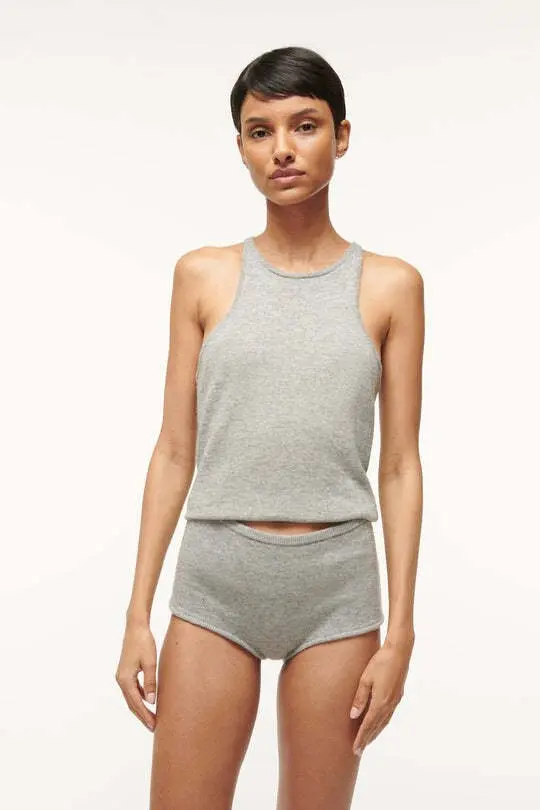 Staud Ayana Ribbed-knit Tank Top