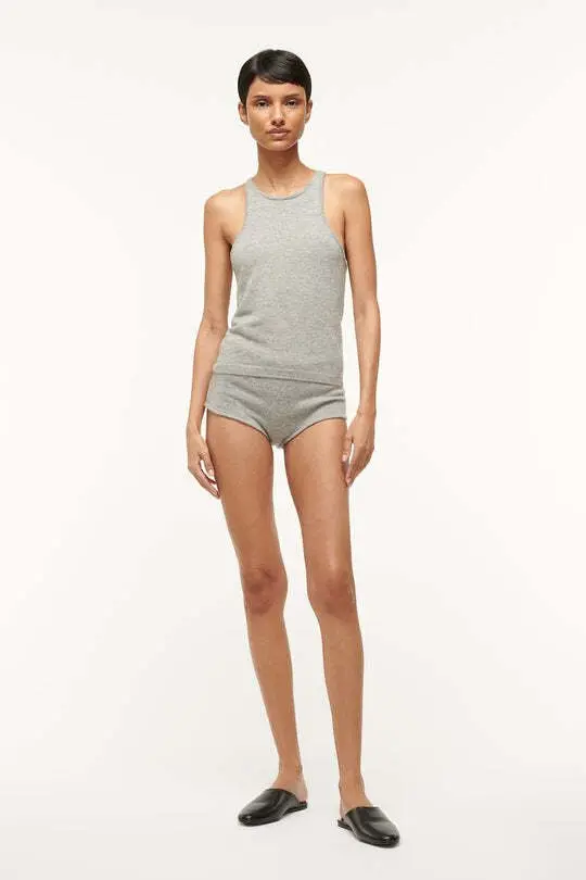 Staud Ayana Ribbed-knit Tank Top
