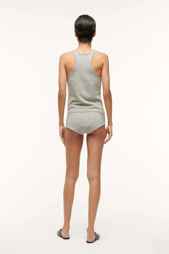 Staud Ayana Ribbed-knit Tank Top