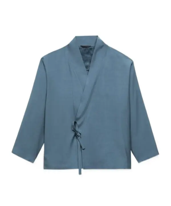Kenzo Kimono Jacket In Viscose And Wool