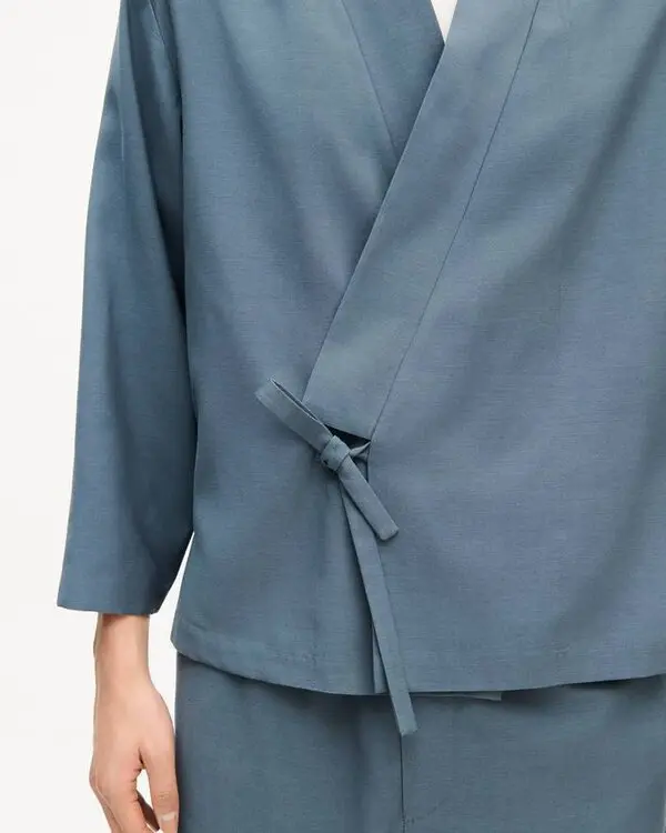 Kenzo Kimono Jacket In Viscose And Wool