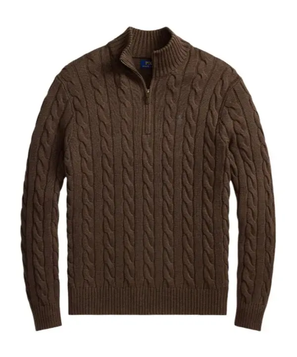 Polo Ralph Lauren Cable-knit Half-zip Sweater