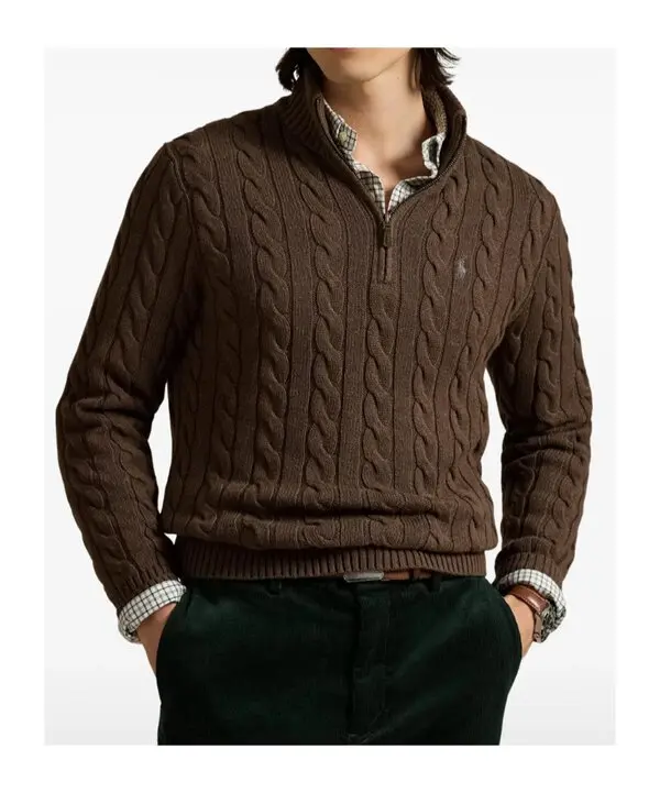 Polo Ralph Lauren Cable-knit Half-zip Sweater