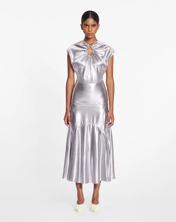 LANVIN Metallic Long Skirt