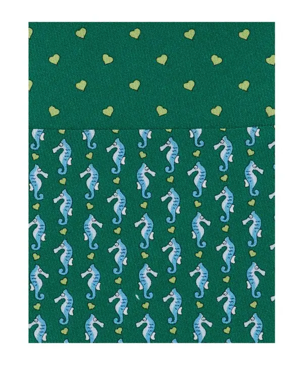 FERRAGAMO Seahorse Print Silk Neck Tie