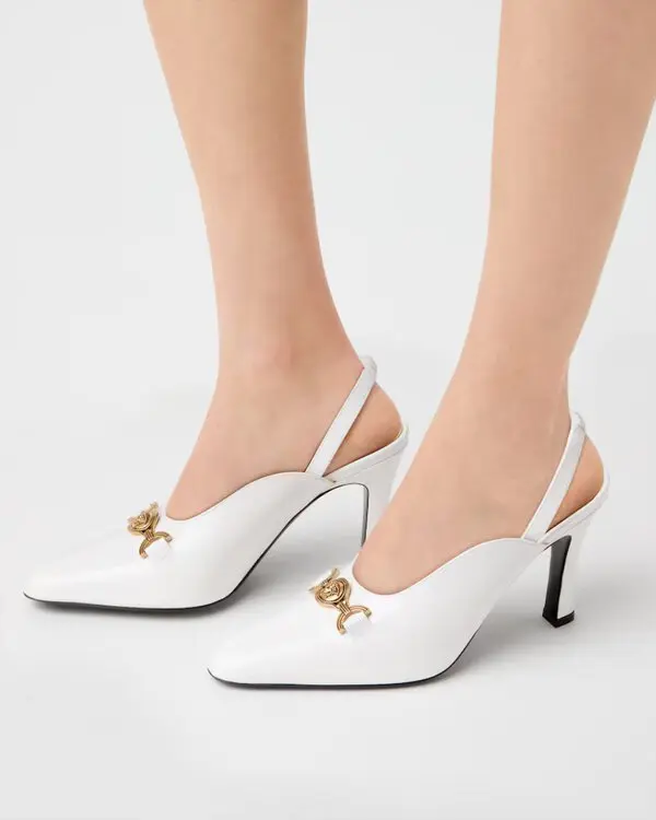 Versace Marisa Patent Slingbacks 90 Mm