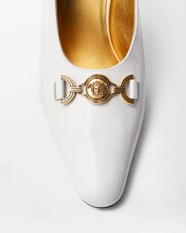 Versace Marisa Patent Slingbacks 90 Mm