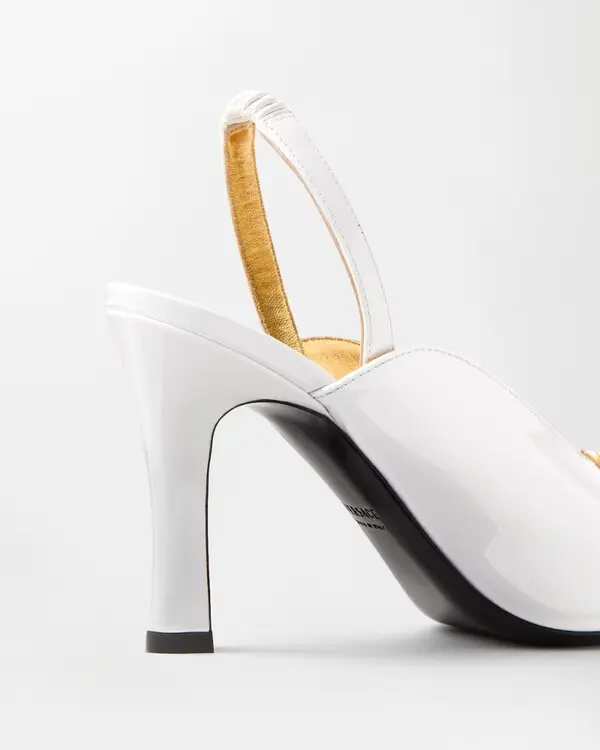 Versace Marisa Patent Slingbacks 90 Mm