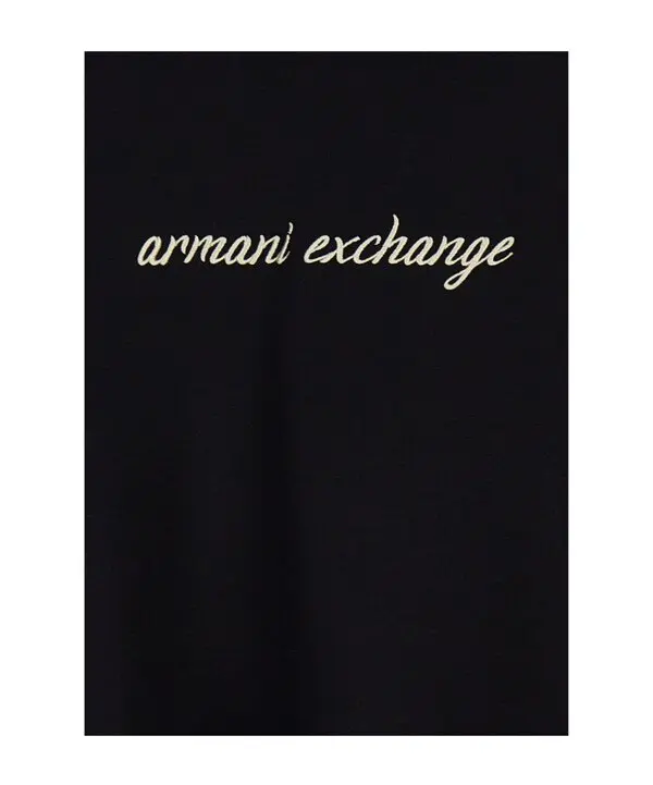 Armani Exchange Hooded Sweatshirt In Viscose Stretch Scuba