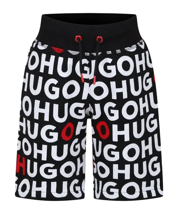 Hugo Boss Monogram-print Drawstring Bermuda Shorts