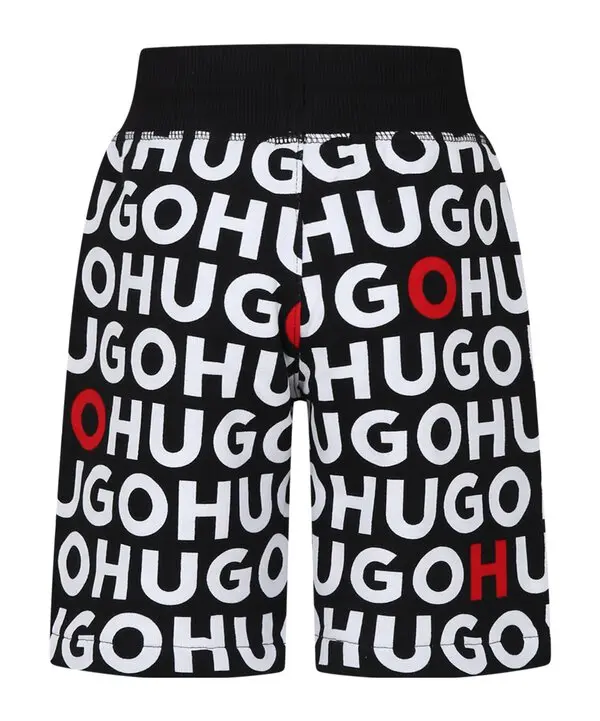 Hugo Boss Monogram-print Drawstring Bermuda Shorts