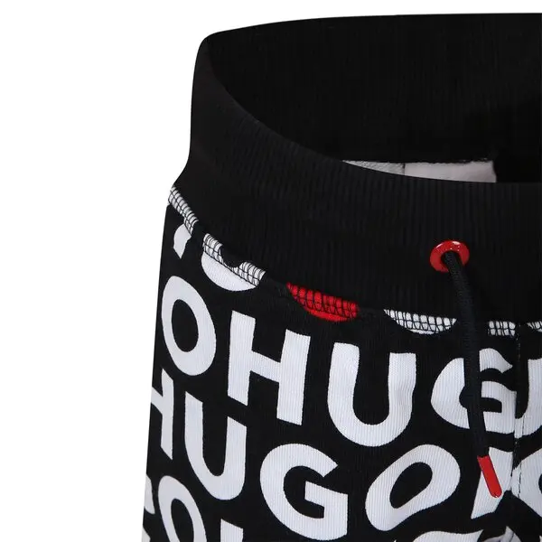 Hugo Boss Monogram-print Drawstring Bermuda Shorts