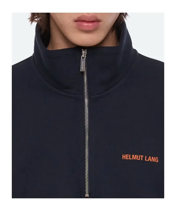 Helmut Lang Small Logo Quarter-zip Sweatshirt