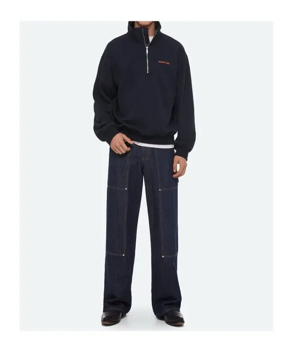 Helmut Lang Small Logo Quarter-zip Sweatshirt