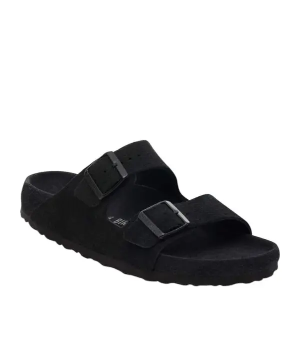 BIRKENSTOCK Arizona Buckled Flat Sandals - Black