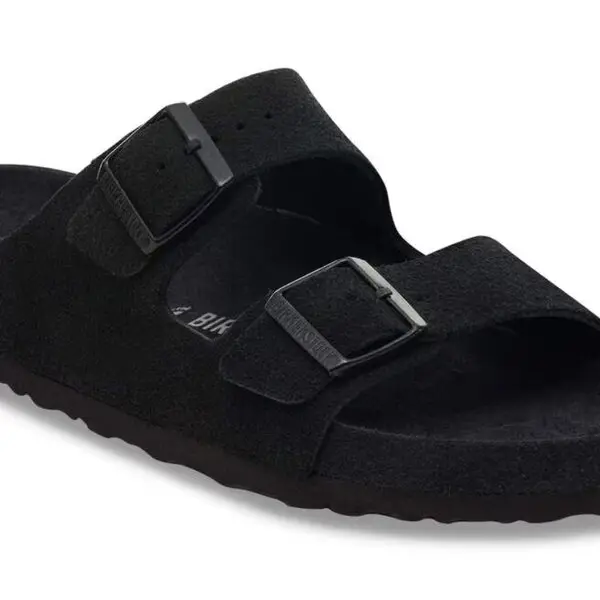 BIRKENSTOCK Arizona Buckled Flat Sandals - Black