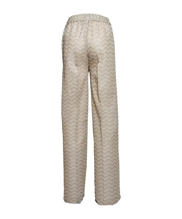 Missoni High-waist Zigzag-woven Trousers