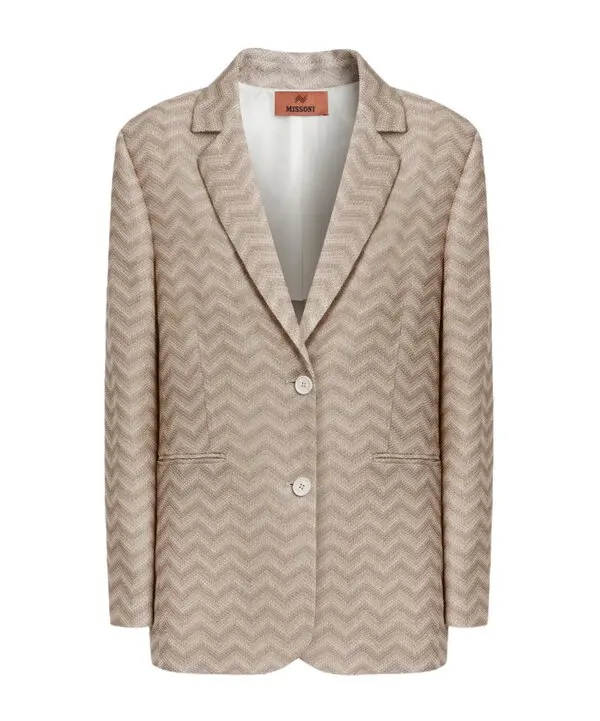 Missoni Zigzag Single-breasted Tailored Blazer